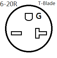 NEMA 6-20R (T-balde) 6-15R – Parkworld